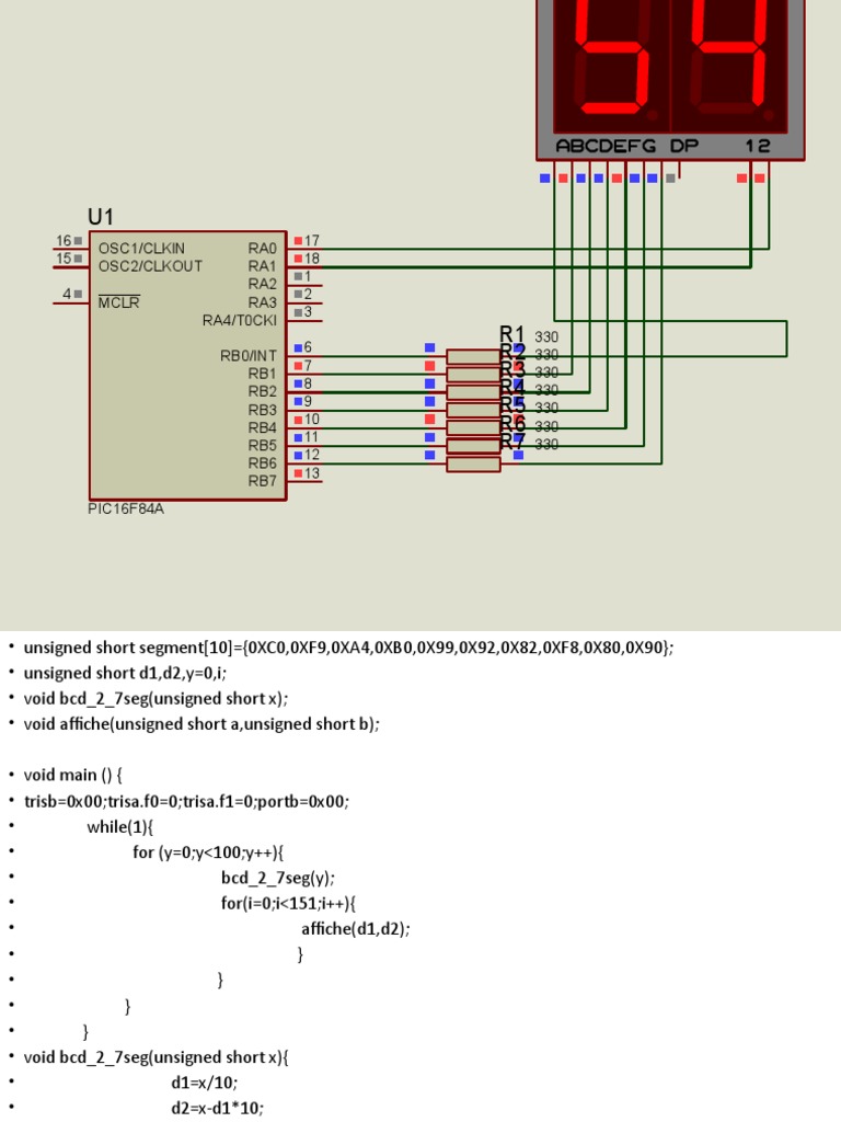 Osc1/Clkin 16 RA0 17 RA1 18 RA2 1 RA3 2 RA4/T0CKI 3 Osc2/Clkout 15 MCLR ...