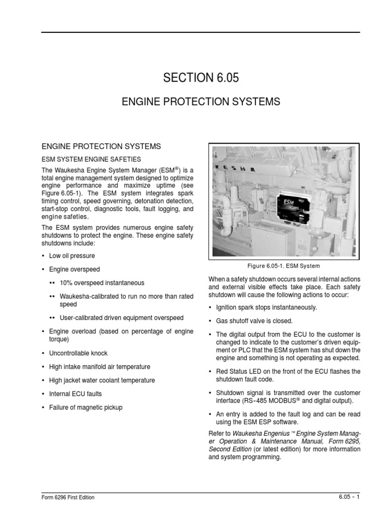 SECTION 6.05: Engine Protection Systems | PDF | Thermocouple ...