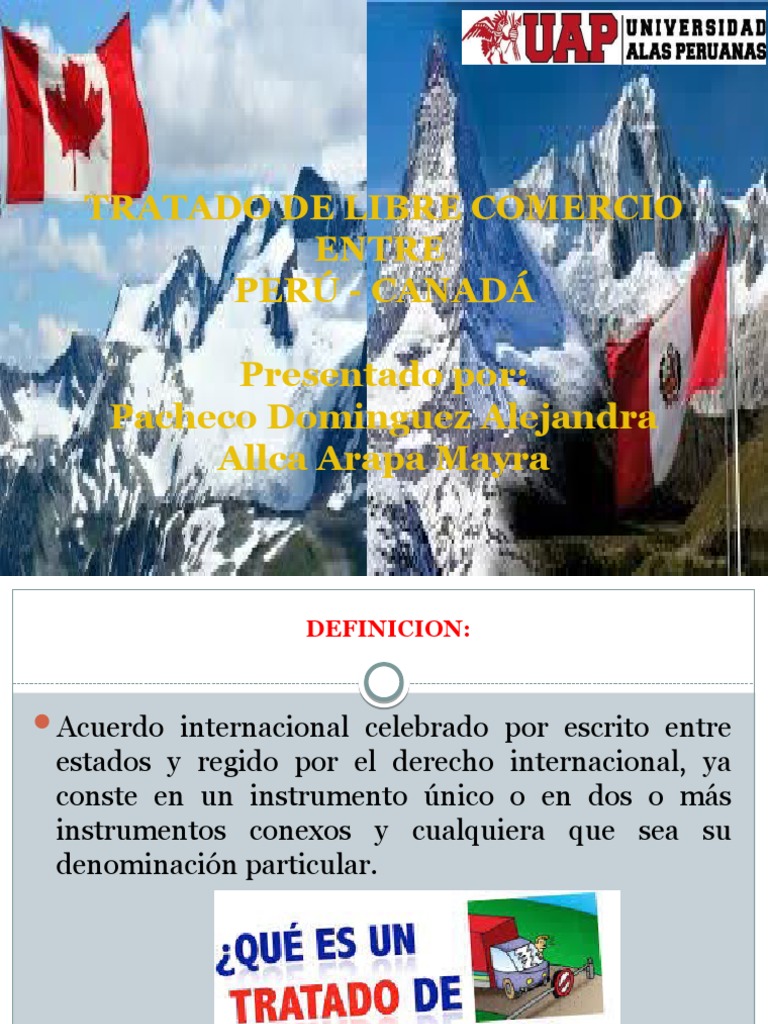 TLC Peru Canada | PDF | Tratado de Libre Comercio Norteamericano | Perú