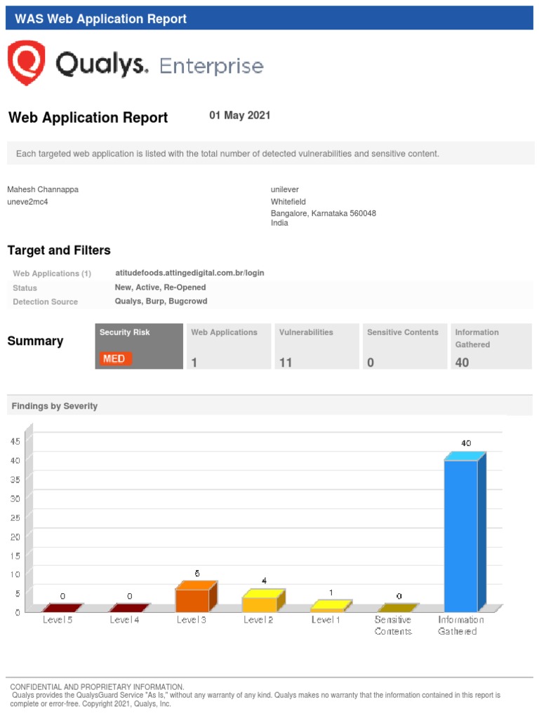 Web Application Report: Target and Filters | PDF | Http Cookie ...