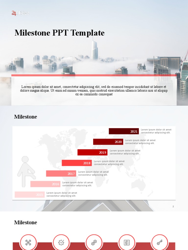 Milestone PPT Template | PDF