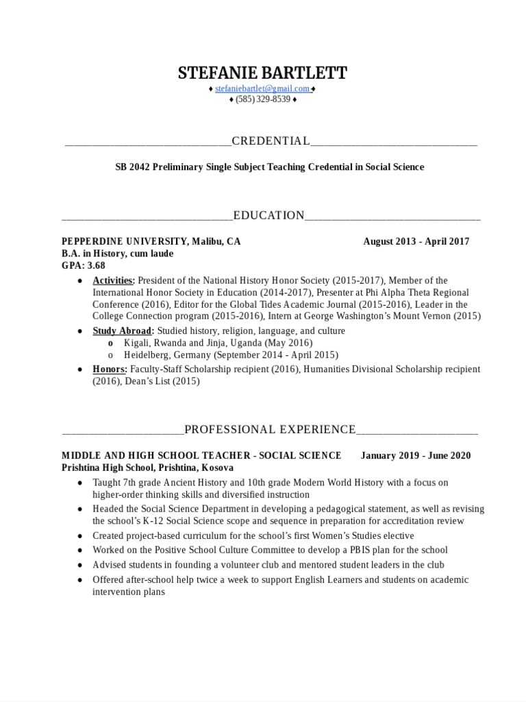Extended Resume | PDF | Classroom | Schools