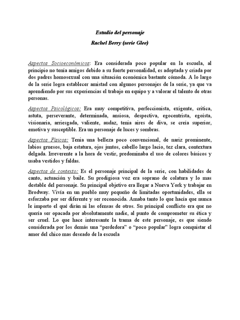 Estudio de Personaje (Mariana Portillo) | PDF | Ficción general
