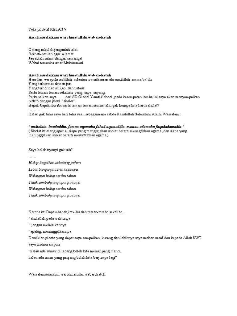 Teks Pildacil | PDF | Agama & Spiritualitas | Puisi