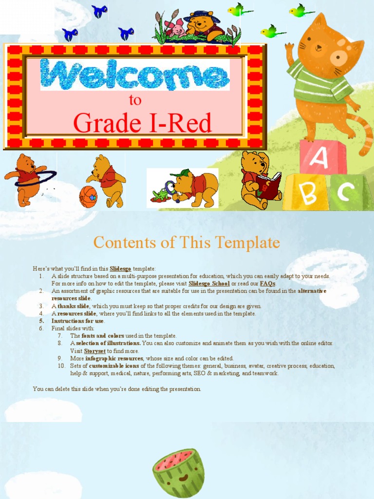 Welcome Grade 1 | PDF | Planets | Mercury (Planet)