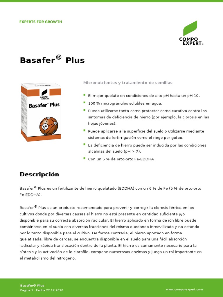 Basafer Plus | PDF | Hierro | Fertilizante