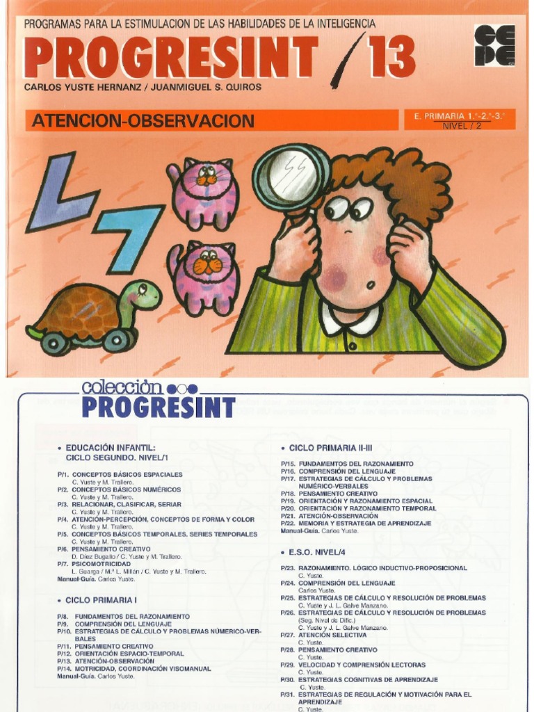 PROGRESINT 13 Atención-Observación | PDF