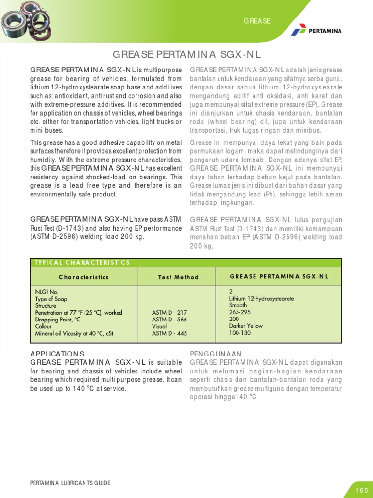 Grease Pertamina SGX-NL | PDF