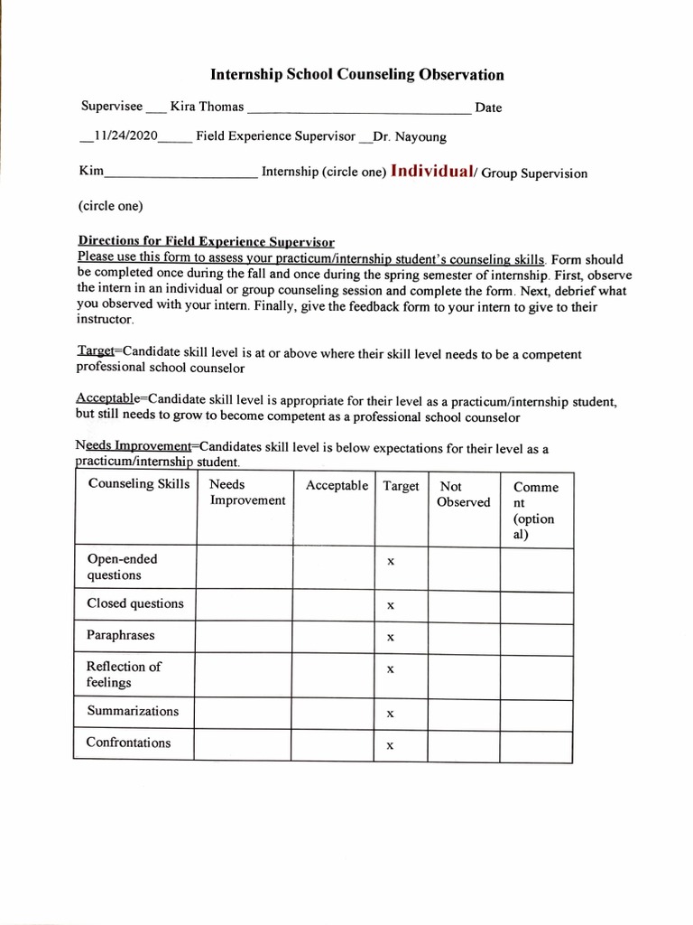 Counseling Observation | PDF | School Counselor | Social Psychology