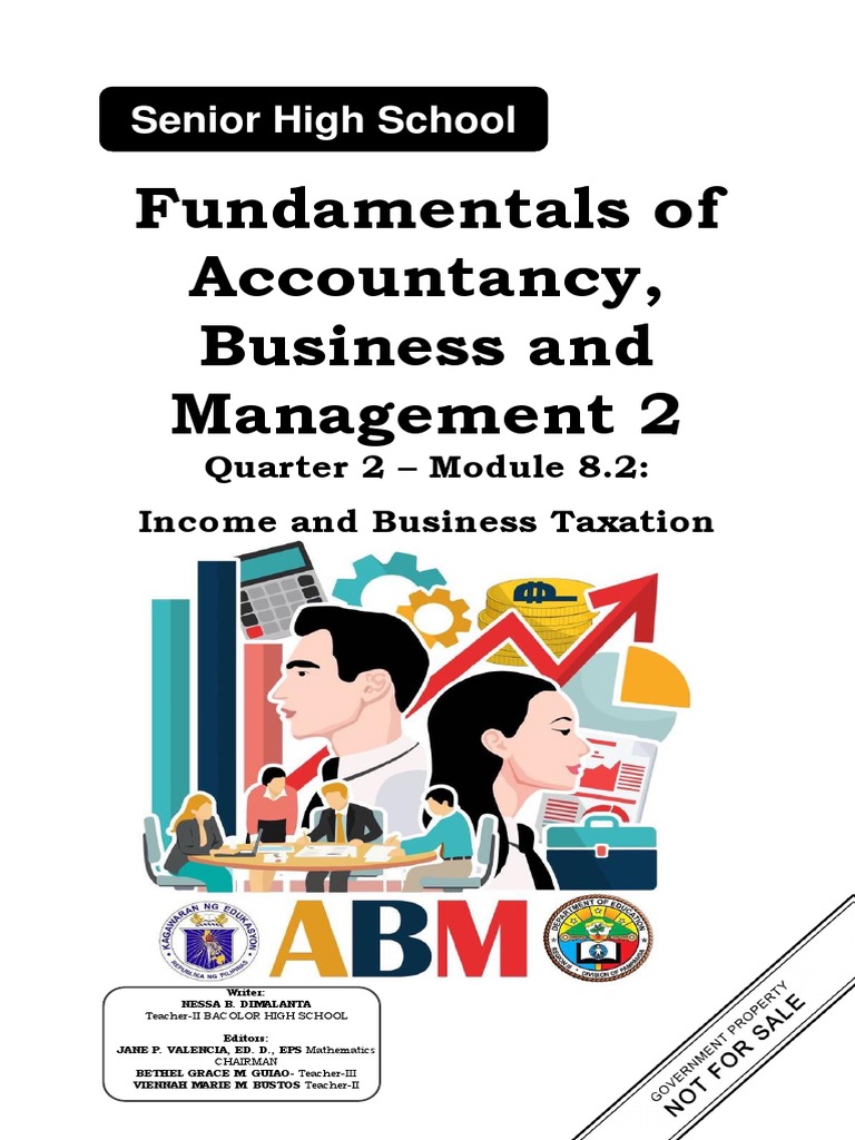 Abm Fabm2 Module 8 Lesson 2 Income and Business Taxation | Download ...