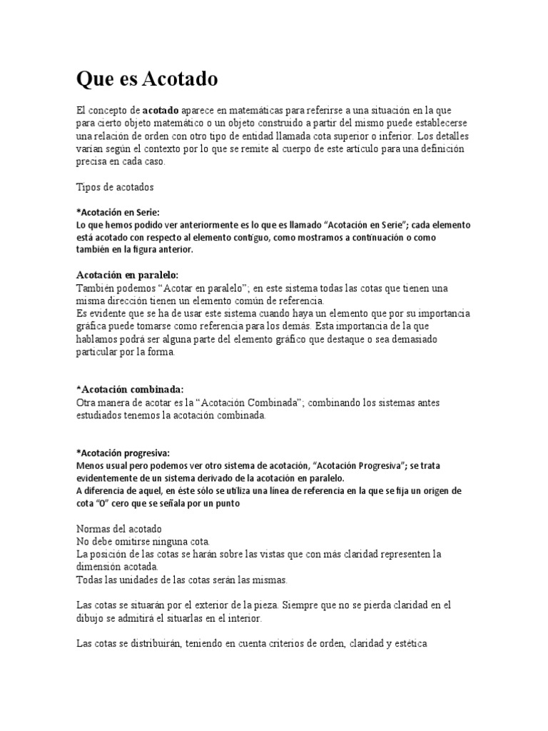 Que Es Acotado | PDF | Matemáticas