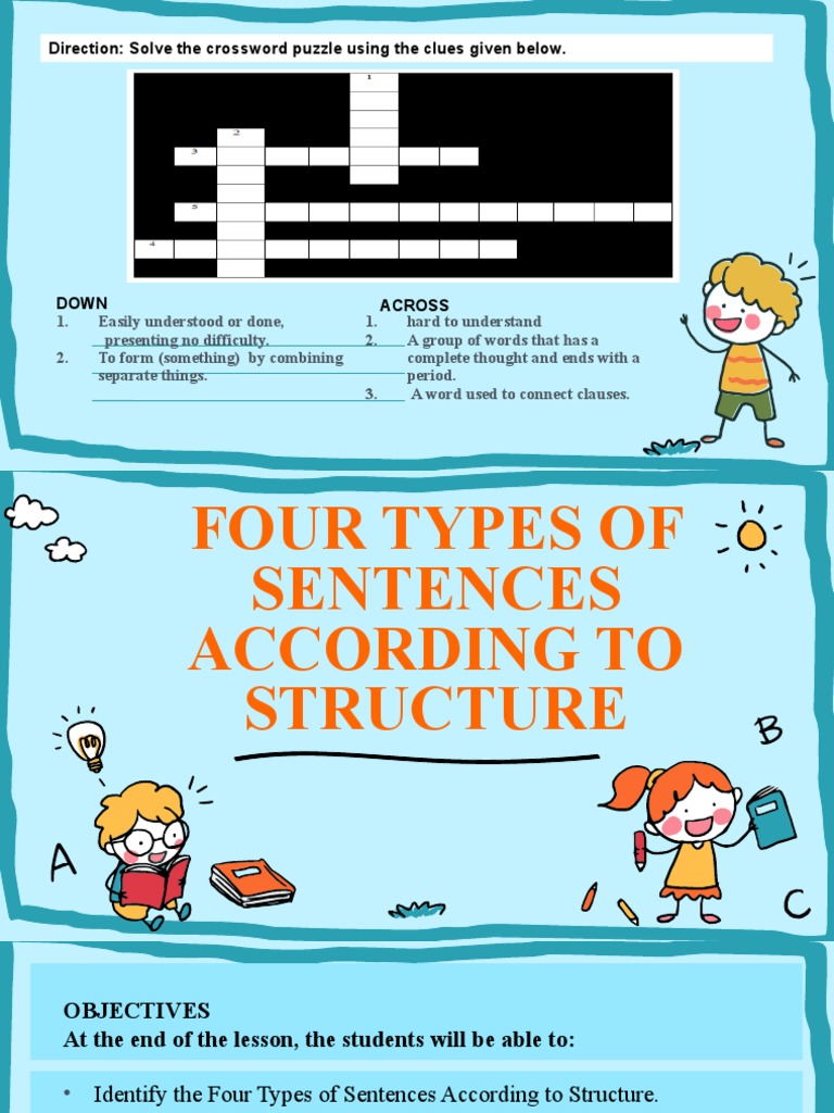 Solving the Crossword: Understanding Sentence Structures | PDF ...