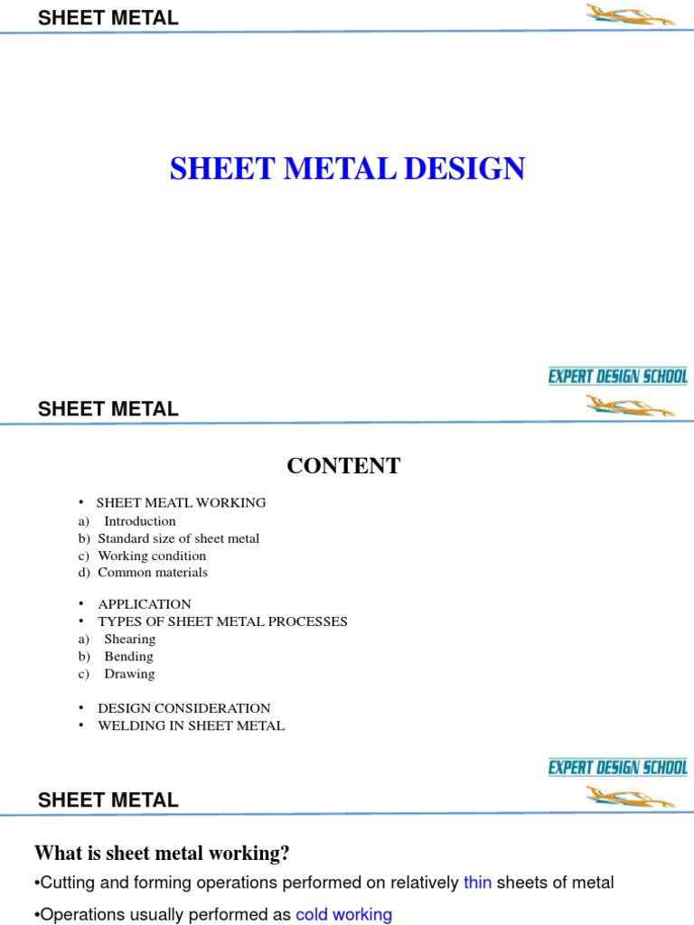Sheet Metal Design | PDF | Sheet Metal | Metalworking