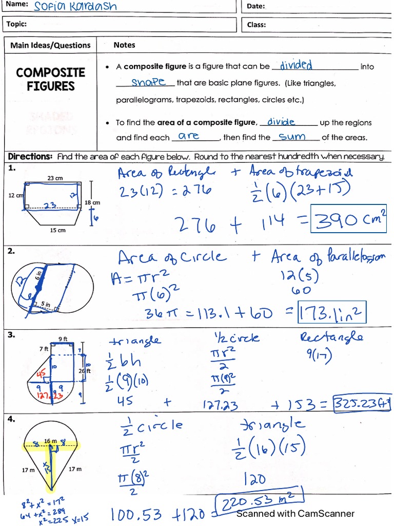 Calculating Areas of Geometric Shapes | PDF | Area | Geometric Measurement
