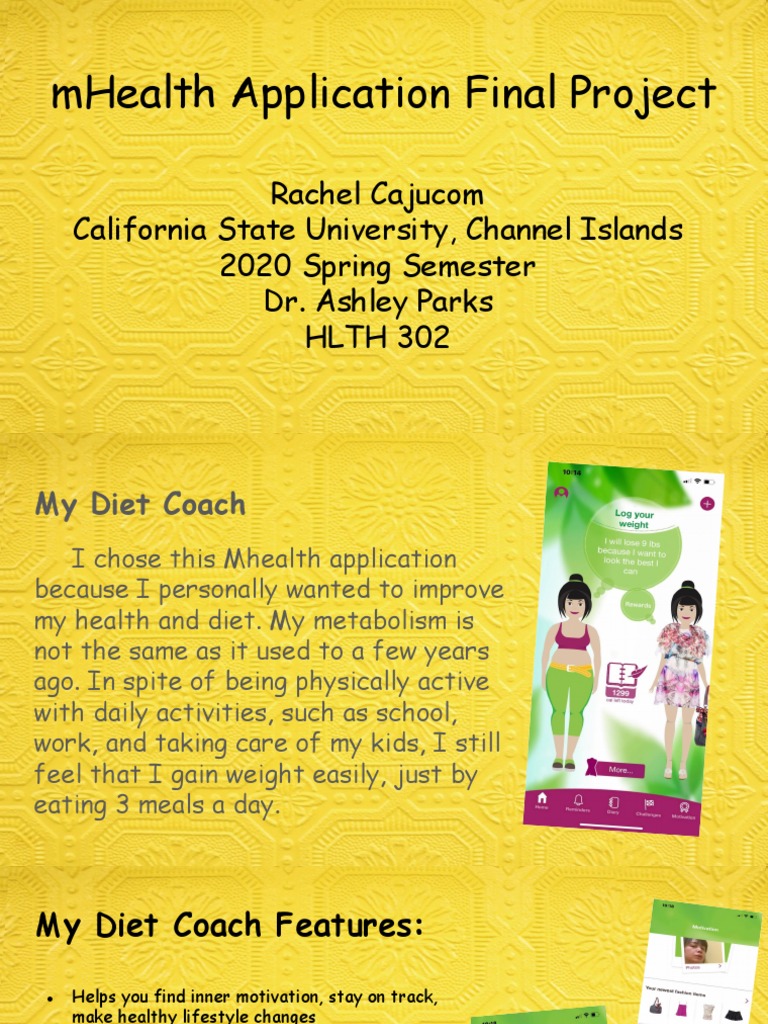 Mhealth Application Final Project-1 2 1 | Download Free PDF | Dieting ...