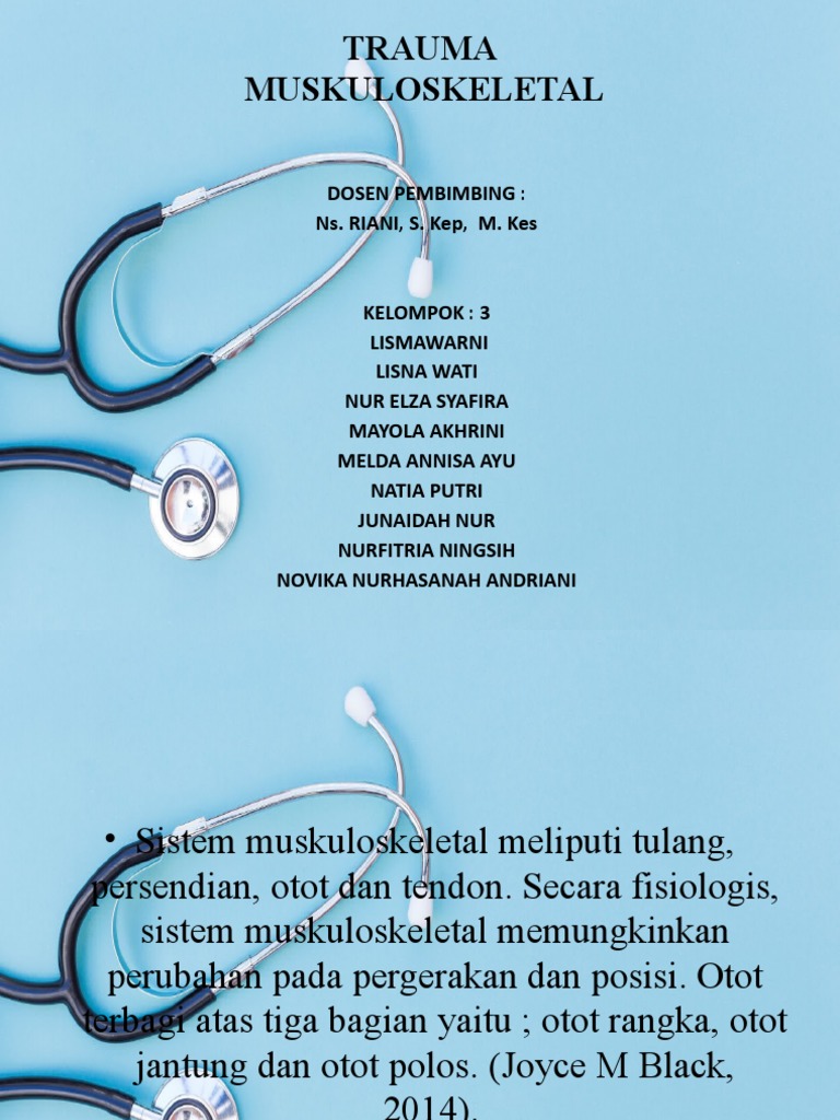 Trauma Muskuloskeletal dan Penanganannya | PDF | Pengembangan Diri ...