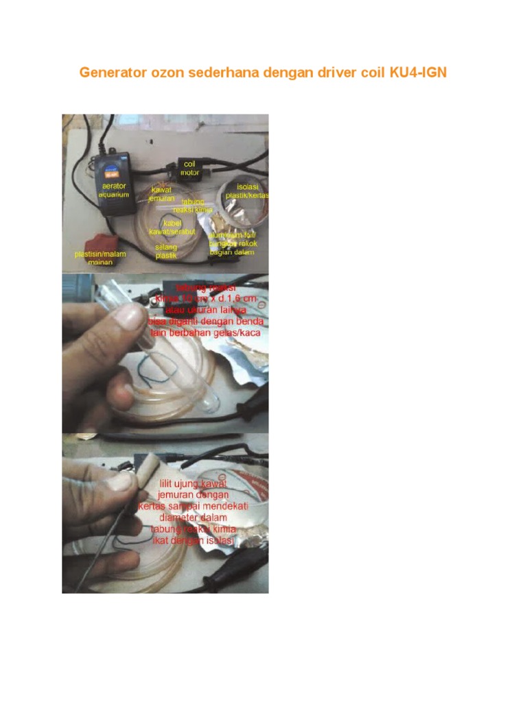 Panduan Membuat Generator Ozon Sederhana | PDF | Griya & Taman | Sains ...