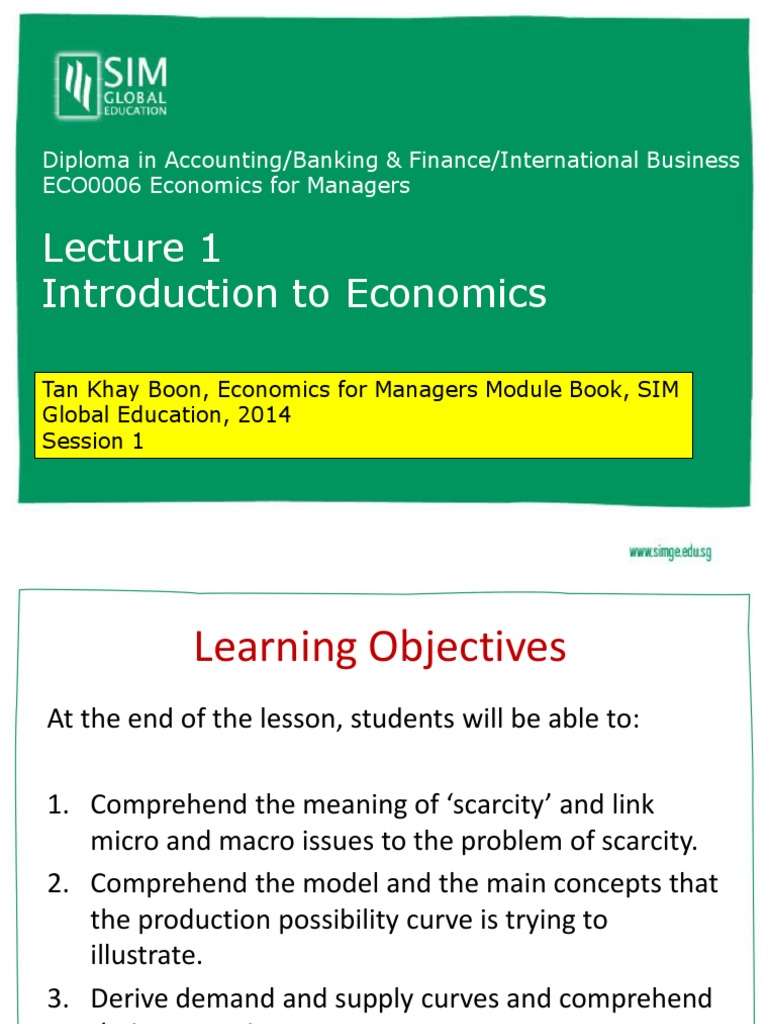 Understanding Economics: An Introduction to Key Microeconomic and ...