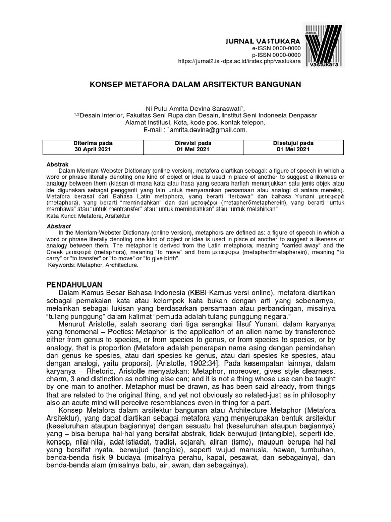 Metafora Pada Bangunan | PDF