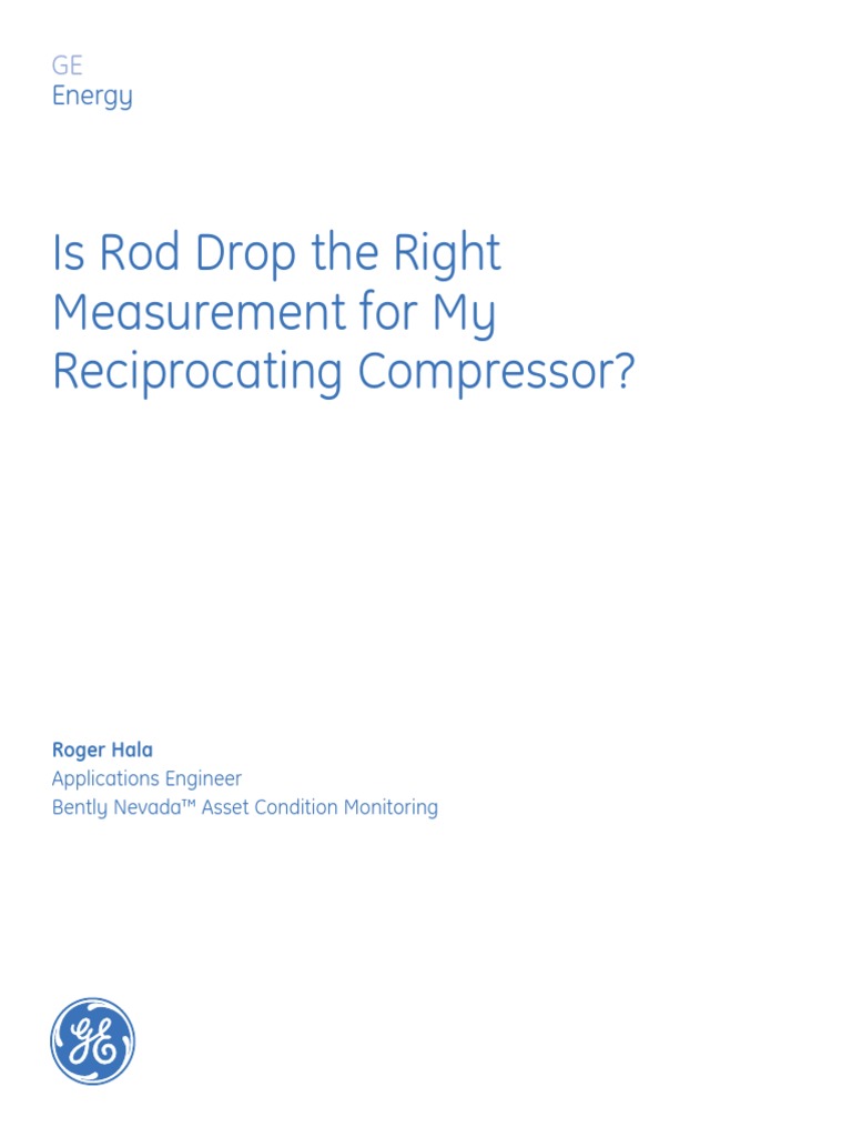 Is Rod Drop Measurement Right For My Compressor | PDF | Piston | Horsepower