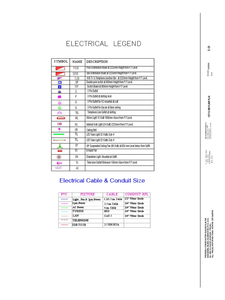 Electrical Fixture Layout Plan For Ground Floor Habib07 | PDF ...
