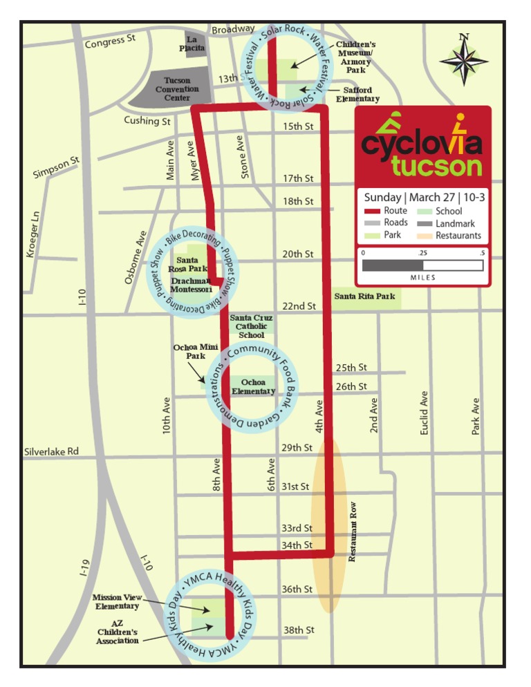 Cyclovia Map 2011 | PDF
