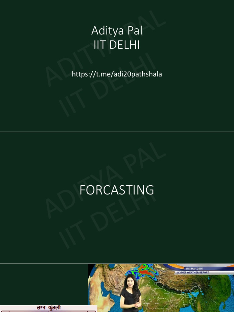 1 Forecasting Pdf Forecasting Moving Average