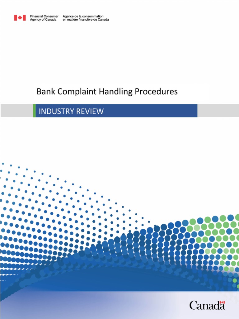 Bank Complaint Handling Procedures: Industry Review | PDF | Regulatory ...