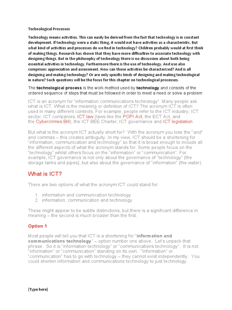 What Is ICT?: ICT Law Popi Act Cybercrimes Bill ICT Legislation | PDF ...