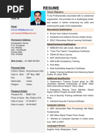 WORK PERMIT RECEIVER RESUME Latest | PDF