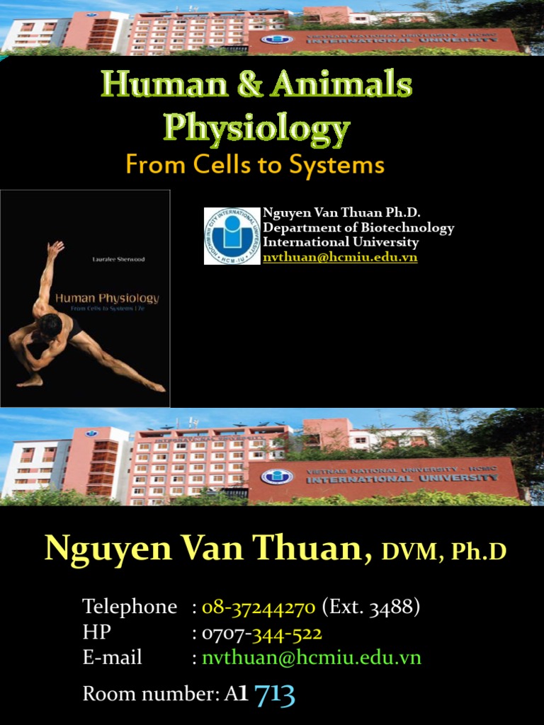 From Cells To Systems: Nguyen Van Thuan Ph.D. Department of ...