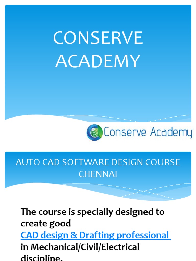 Conserve Academy Autocad | PDF