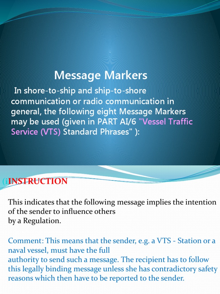 Message Markers | PDF | Question | Telecommunications