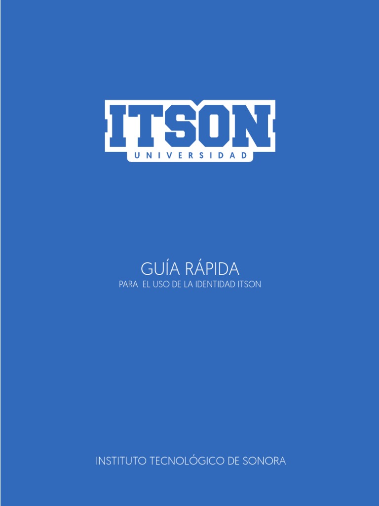 Guia Rapida Uso Identidad Itson | PDF | Color | Azul