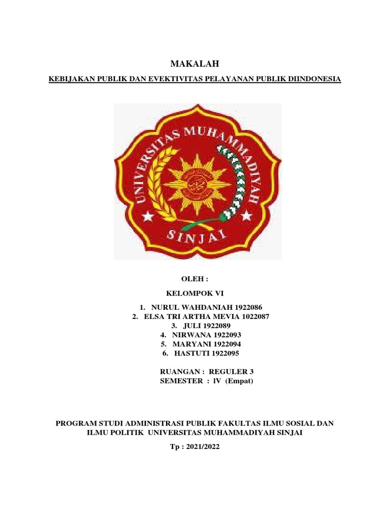 Kebijakan Publik (KLP 6) | PDF