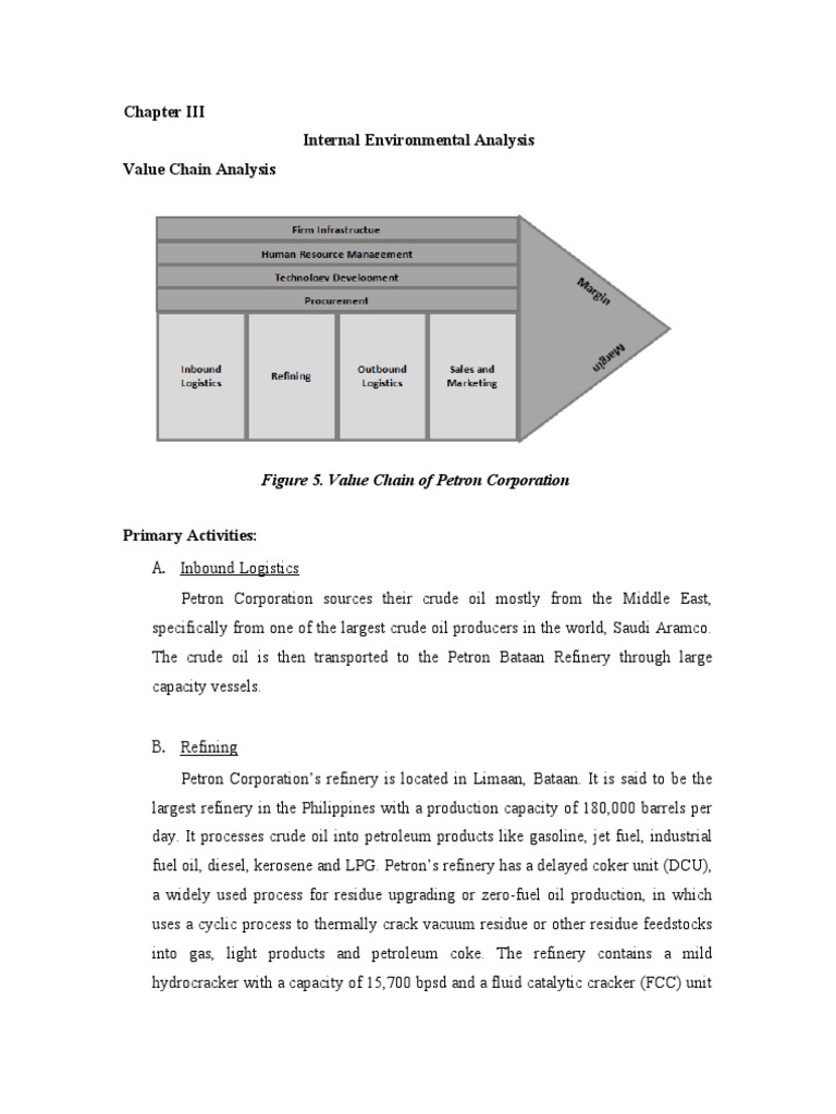 Petron Internal Environment | PDF | Oil Refinery | Cracking (Chemistry)