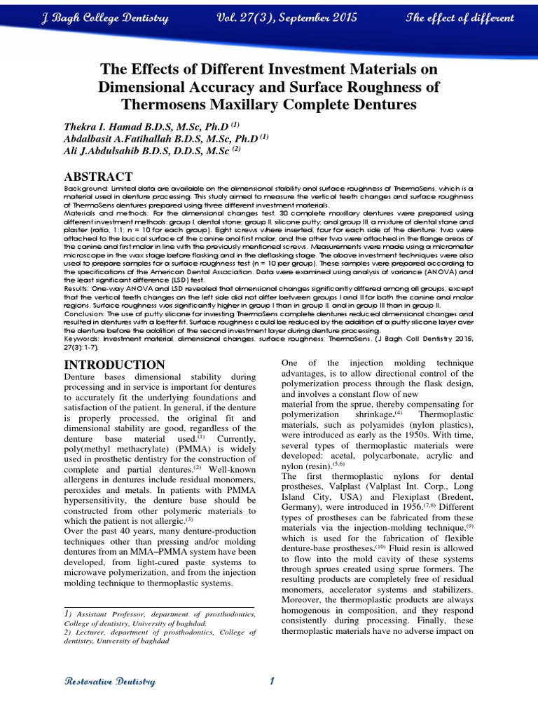 0 Termosens | PDF | Dentures | Poly(Methyl Methacrylate)