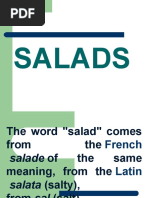 Lesson 5 Store Salads and Dressings | PDF | Salad | Leaf Vegetable