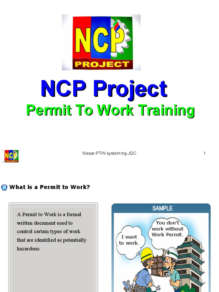 Nissar - Permit To Work - JGC | PDF | Safety | Nature