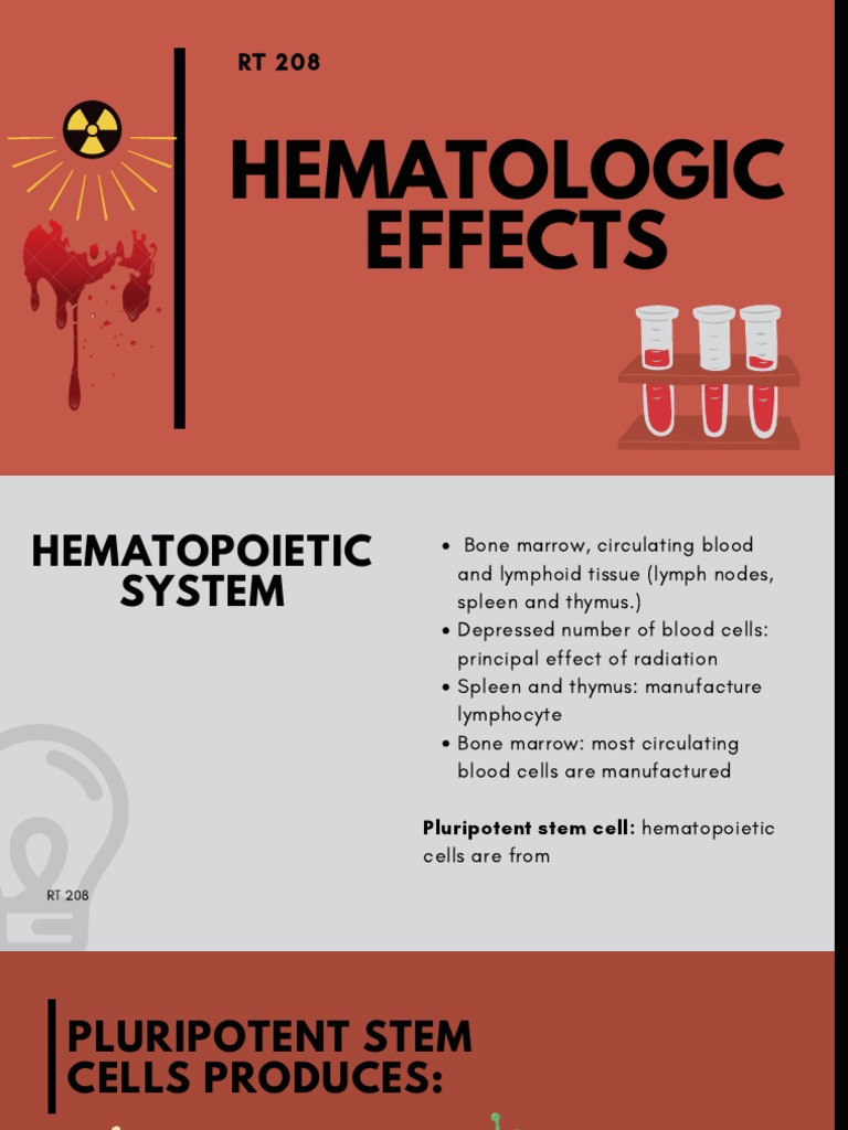 Hematologic Effects | PDF | Bone Marrow | Blood Cell