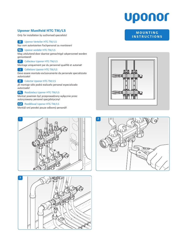 Uponor Manifold Installation Guide | PDF | Gas Technologies | Dynamics ...