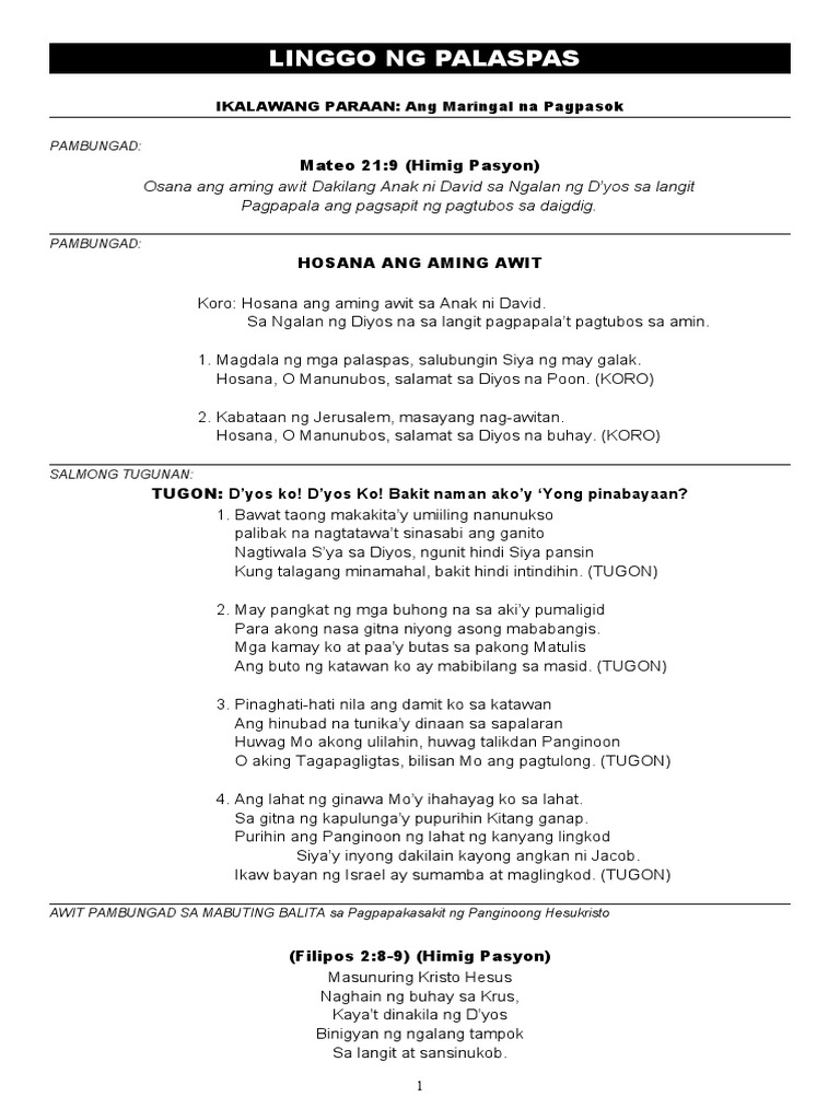 Holy Week 2021 | PDF