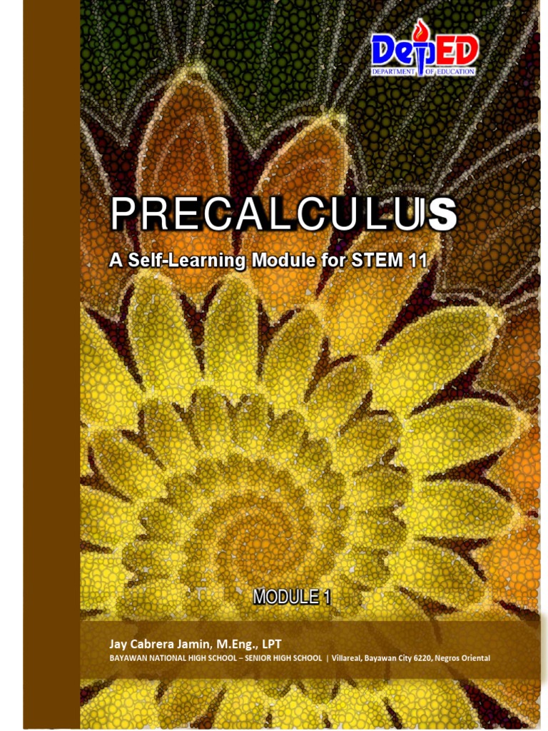 Precalculus: A Self-Learning Module For STEM 11 | PDF | Numbers | Ellipse