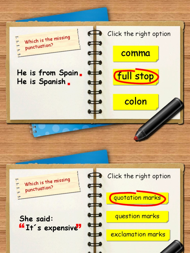 Missing Punctuation Quiz | PDF