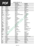 Oxford A1 List | PDF
