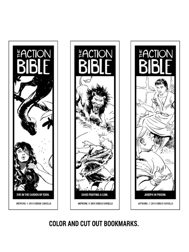 Action Bible Bookmarks | PDF