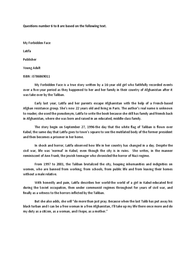 My Forbidden Face: A True Account of Life Under the Taliban Regime in ...