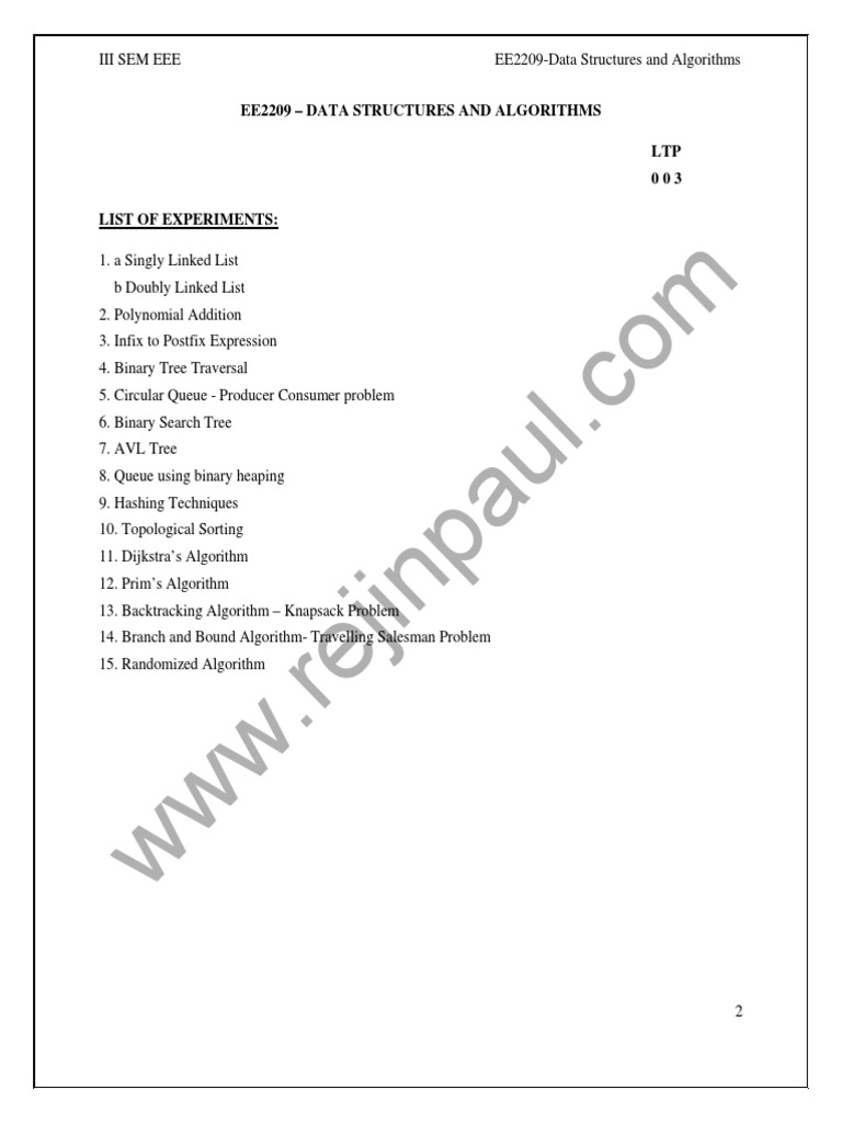 Data Structures Lab Experiments | PDF | Pointer (Computer Programming ...