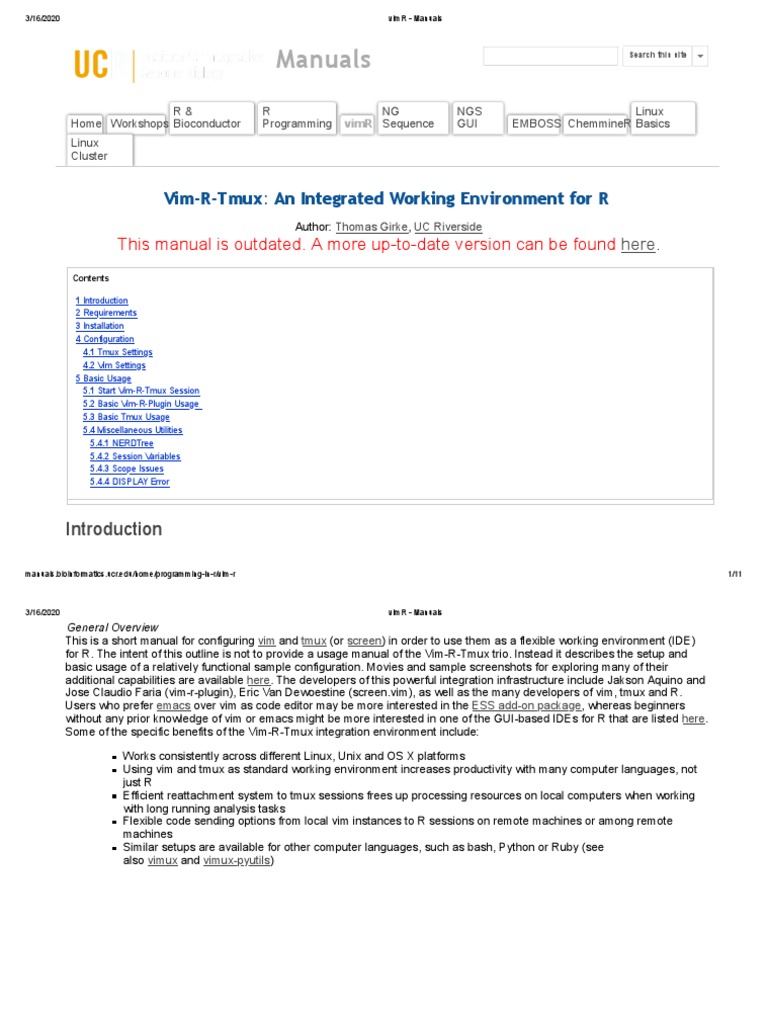 Vimr - Manuals | PDF | Keyboard Shortcut | Command Line Interface