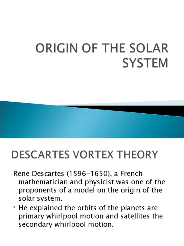 Origin of The Solar System | PDF | Solar System | Formation And ...